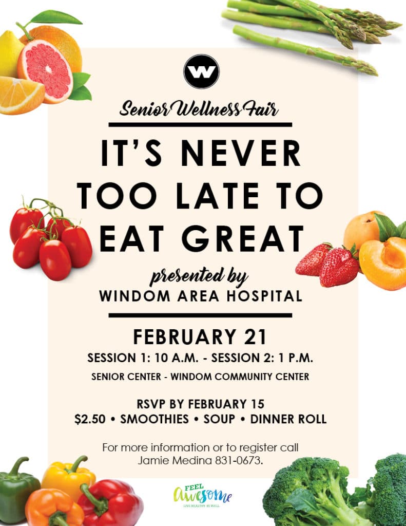 Senior Wellness Fair-It's Never too Late to Eat Great! - Windom Area Health